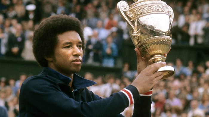 On this day in 1975, Arthur Ashe becomes the first black man to win ...