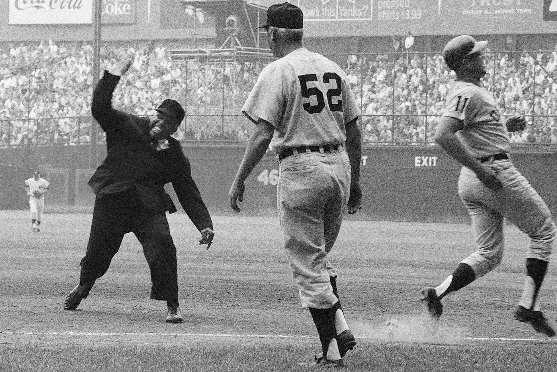 Emmett Ashford, first black umpire in the majors, makes his debut ...
