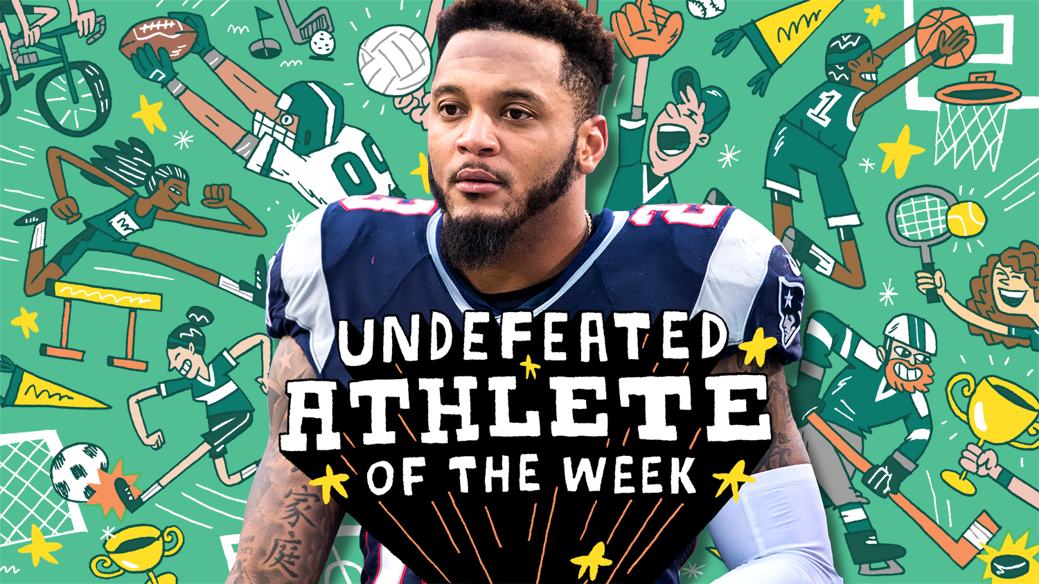 New England's Patrick Chung dons a wristband for a boy fighting cancer ...