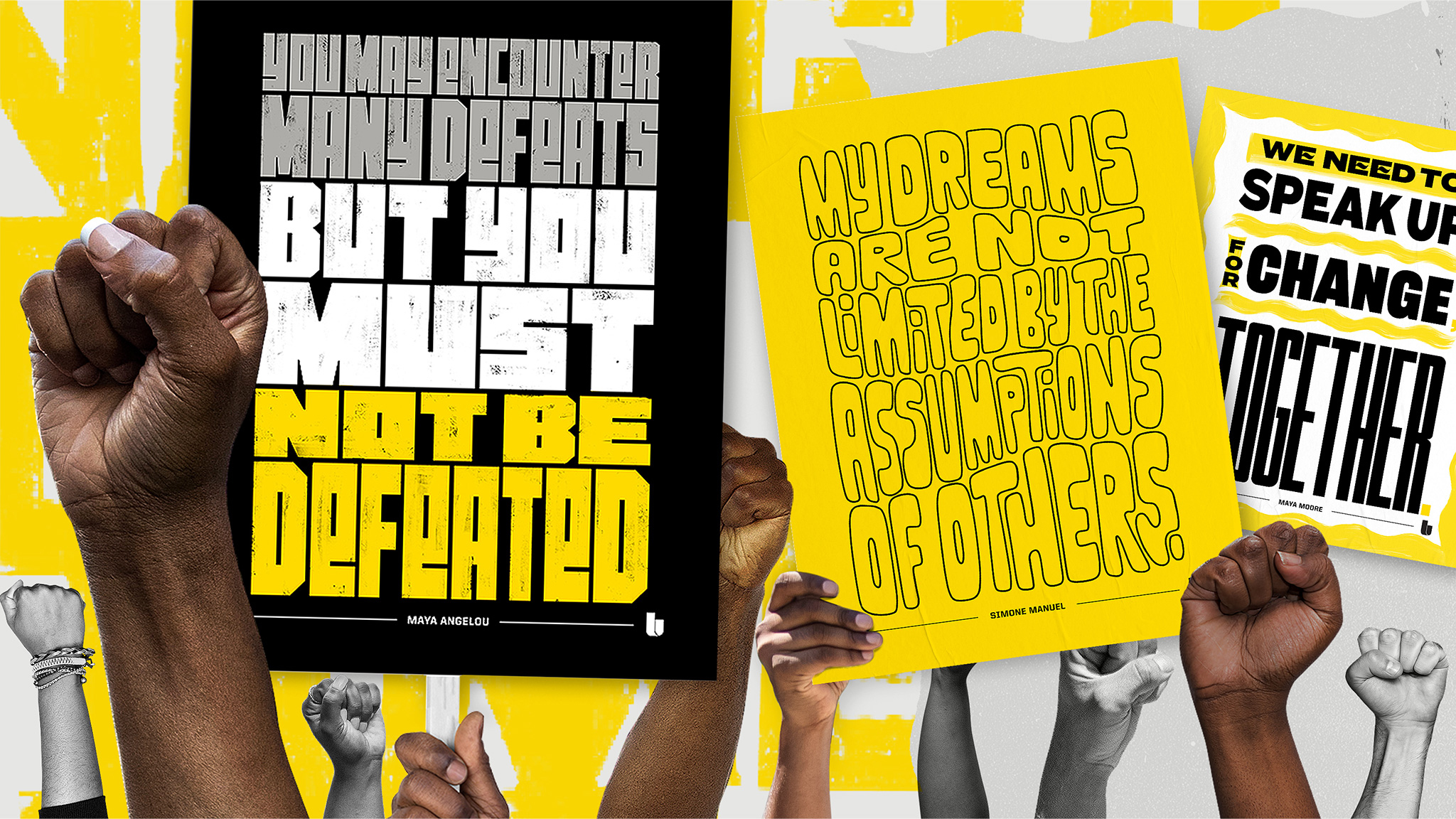 The Undefeated protest posters - Andscape