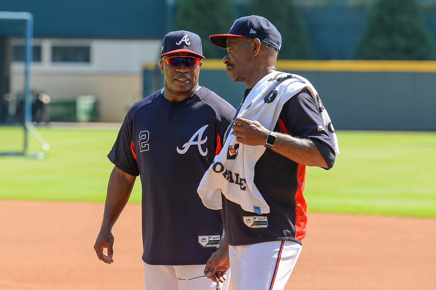 The one-two punch of Braves base coaches Eric Young Sr. and Ron ...