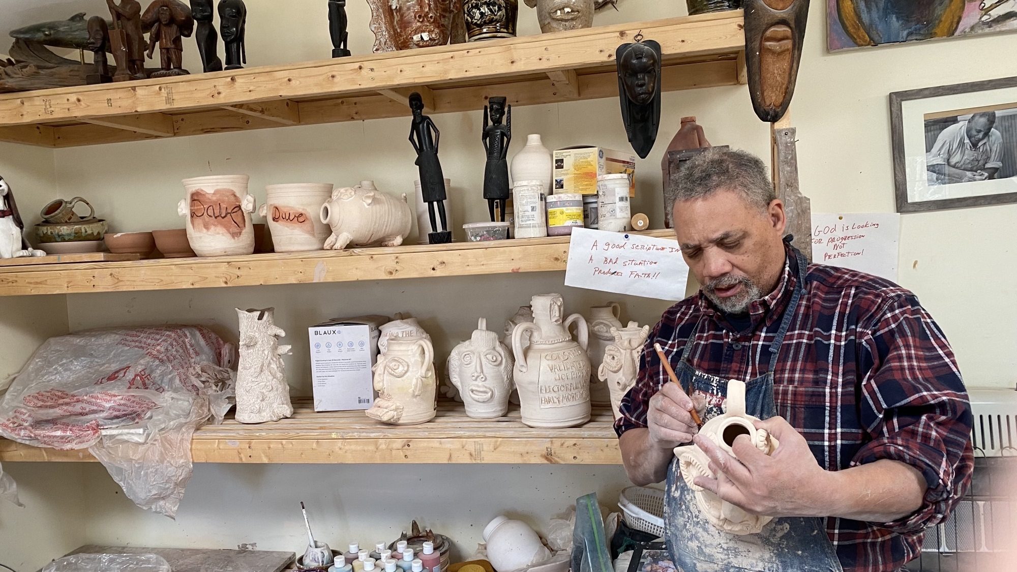Potter Jim McDowell and the complicated history of ‘face jugs’ - Andscape