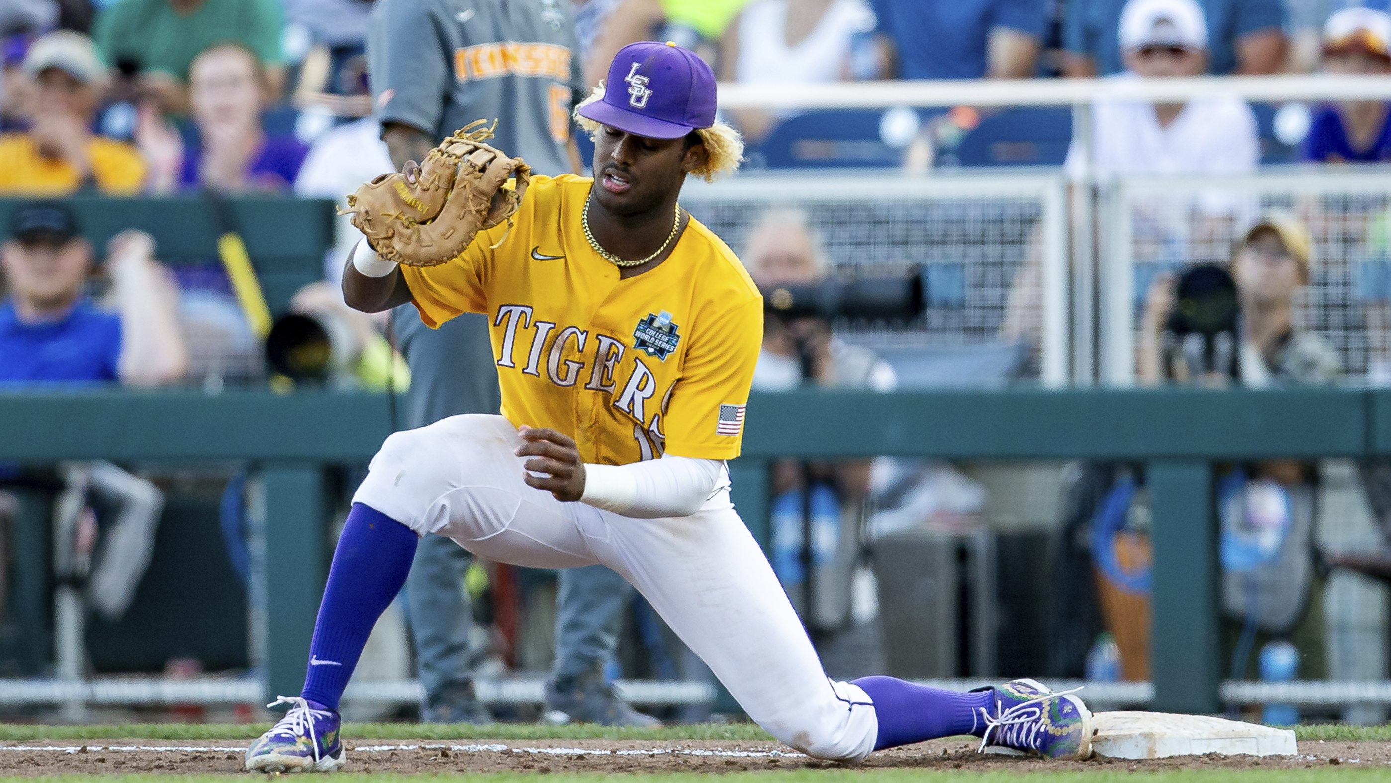 LSU’s Tre’ Morgan is made for the Men's College World Series stage ...