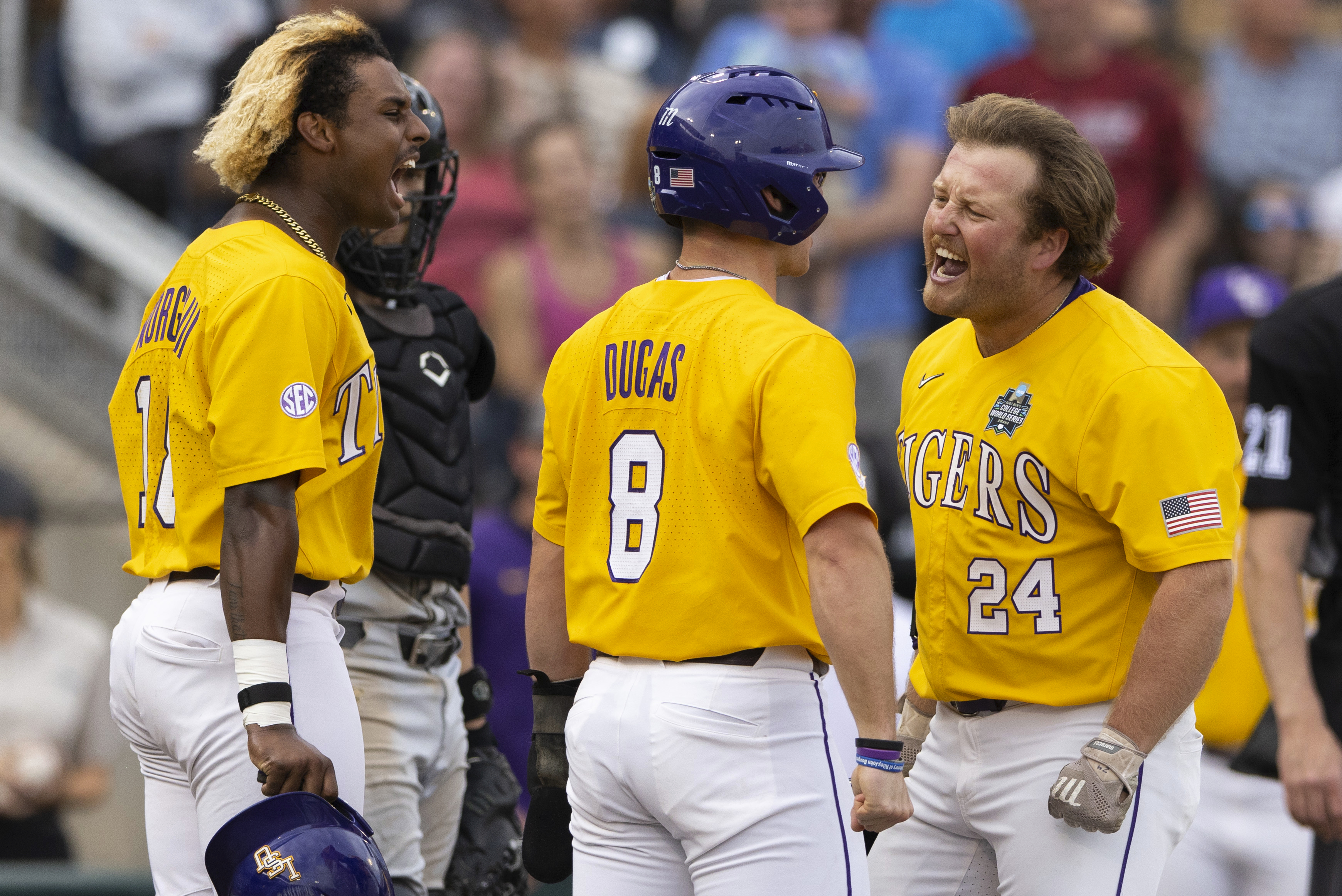 LSU’s Tre’ Morgan is made for the Men's College World Series stage ...