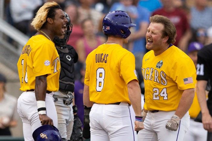 LSU’s Tre’ Morgan is made for the Men’s College World Series stage ...