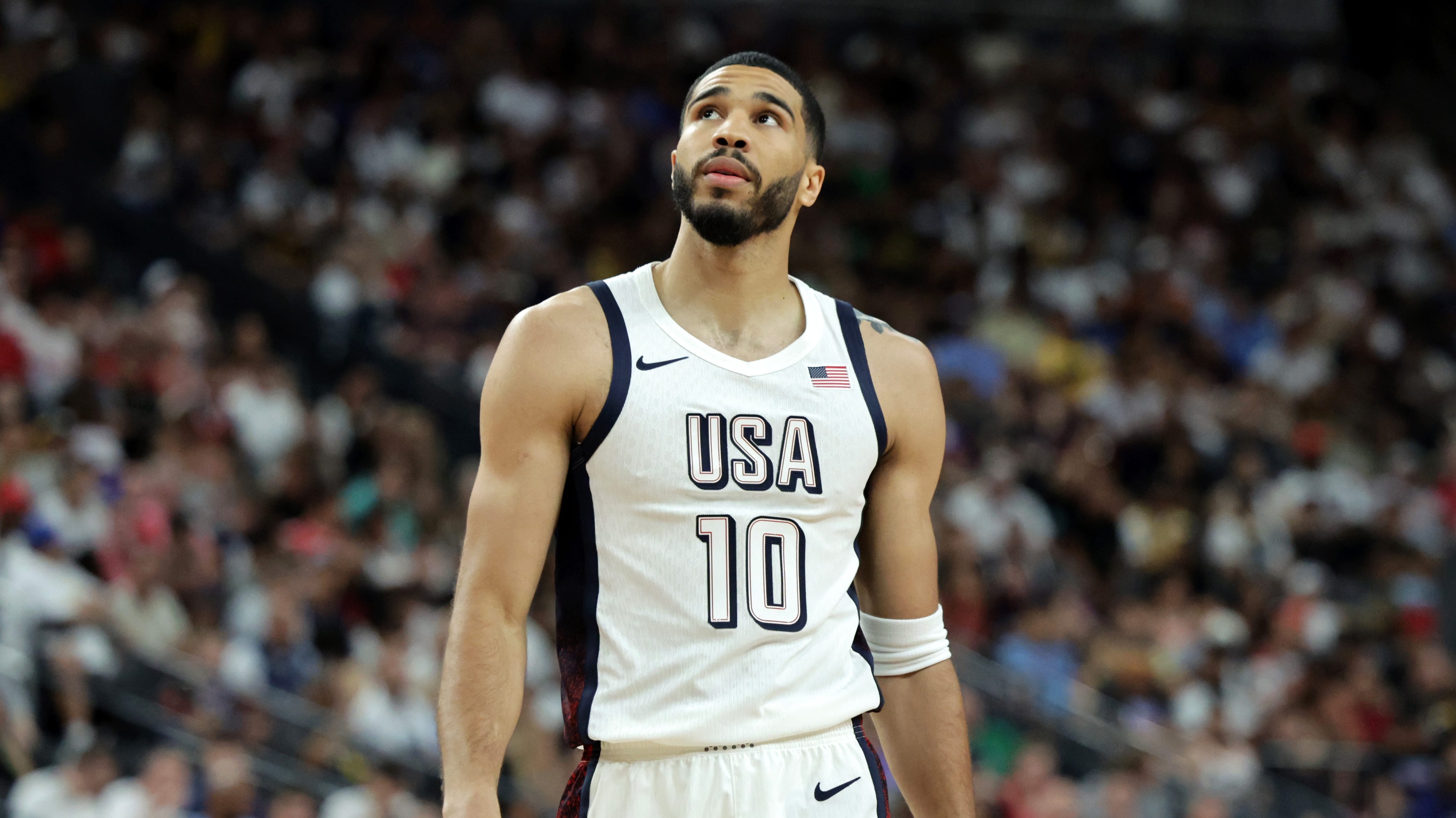 Boston Celtics forward Jayson Tatum arrives at USA Basketball with that ...