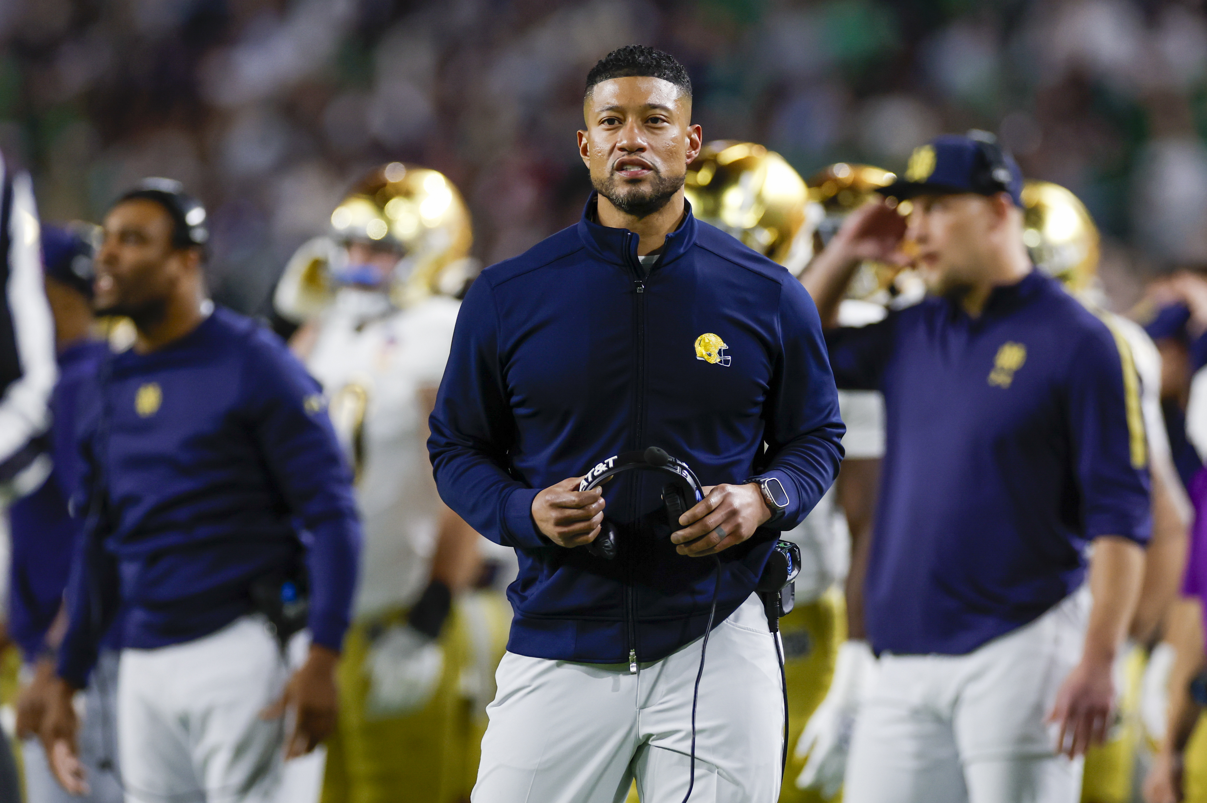 Notre Dame head coach Marcus Freeman lets the winning speak for itself ...