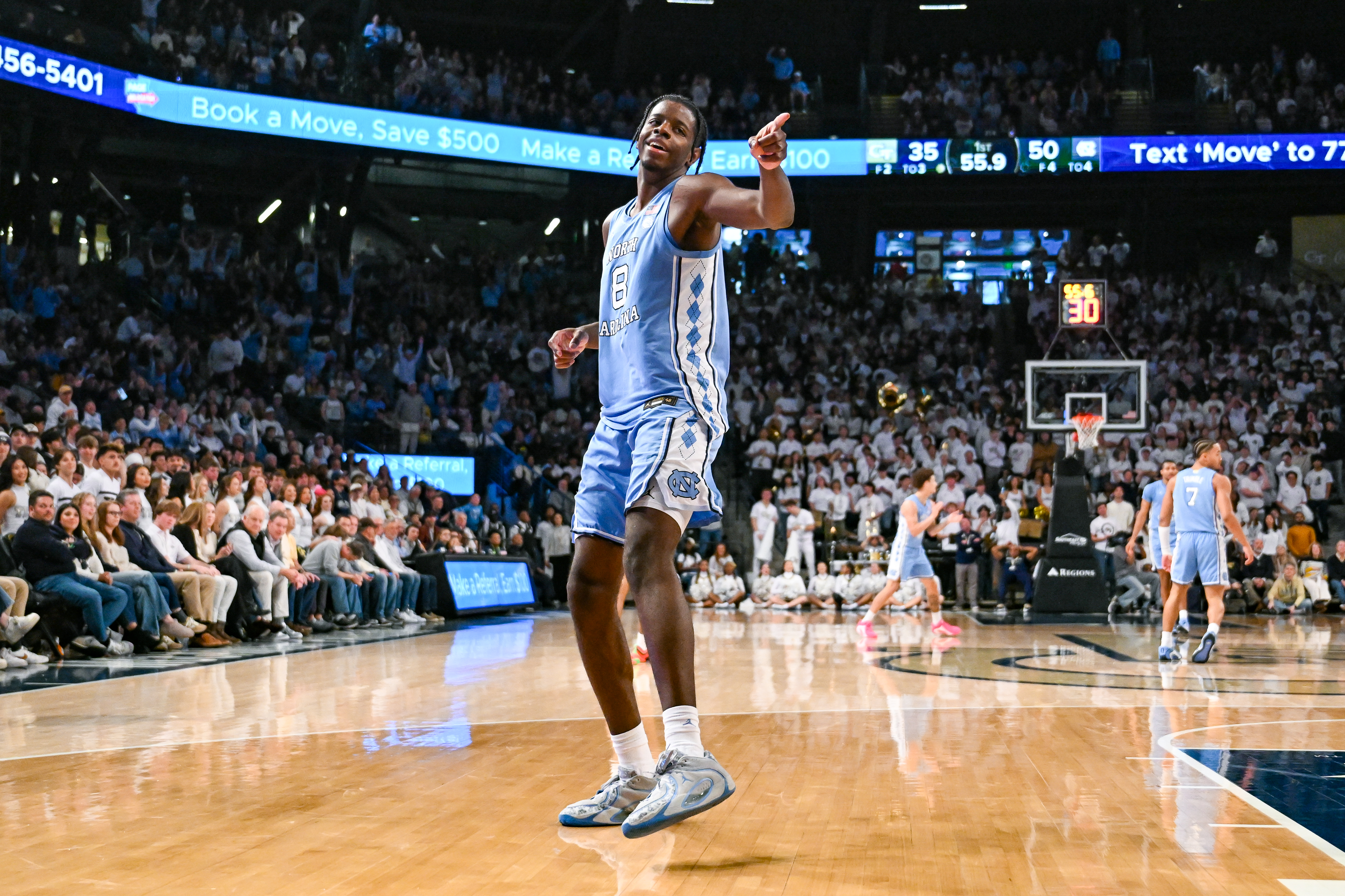 UNC's Caleb Wilson takes a page from Michael Jordan in stellar freshman ...